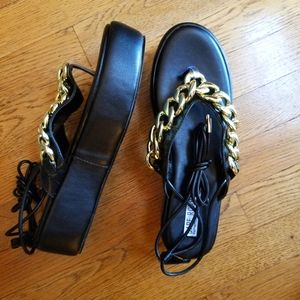 Cape Robbin | Shoes | Cape Robbin Siera Laceup Thong Platform Sandal ...